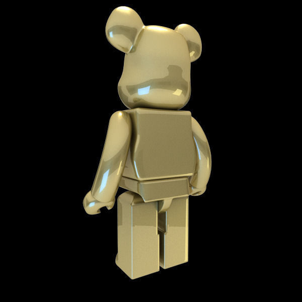 Gold Bear Brick 3D model | CGTrader