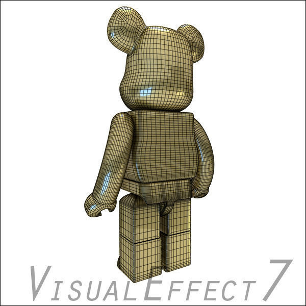 Gold Bear Brick 3D model | CGTrader