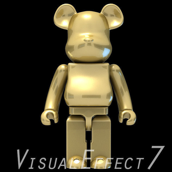 Gold Bear Brick 3D model | CGTrader