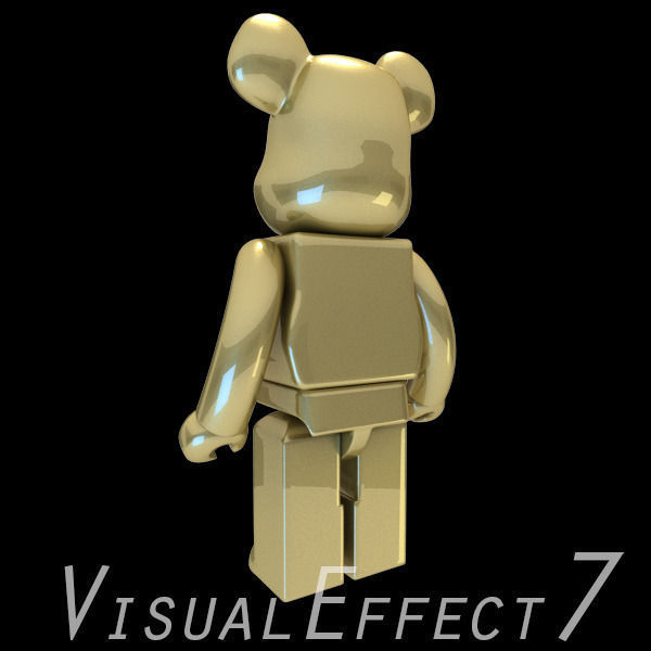 Gold Bear Brick 3D model | CGTrader