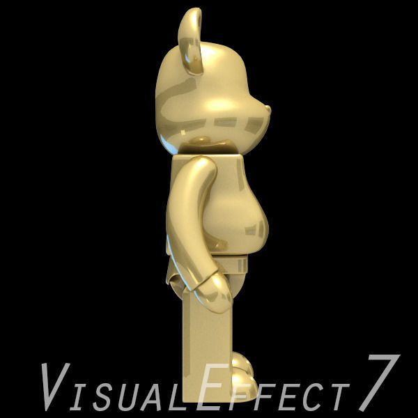 Gold Bear Brick 3D model | CGTrader