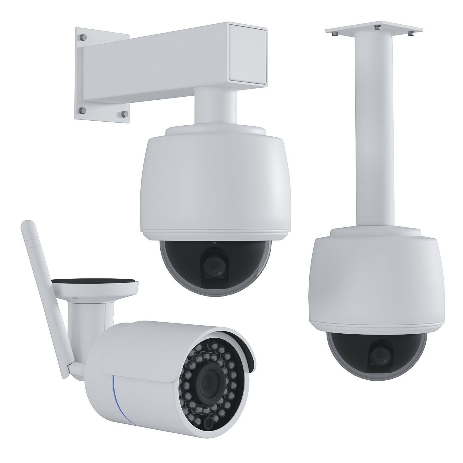 3D model Set of surveillance cameras VR / AR / low-poly | CGTrader