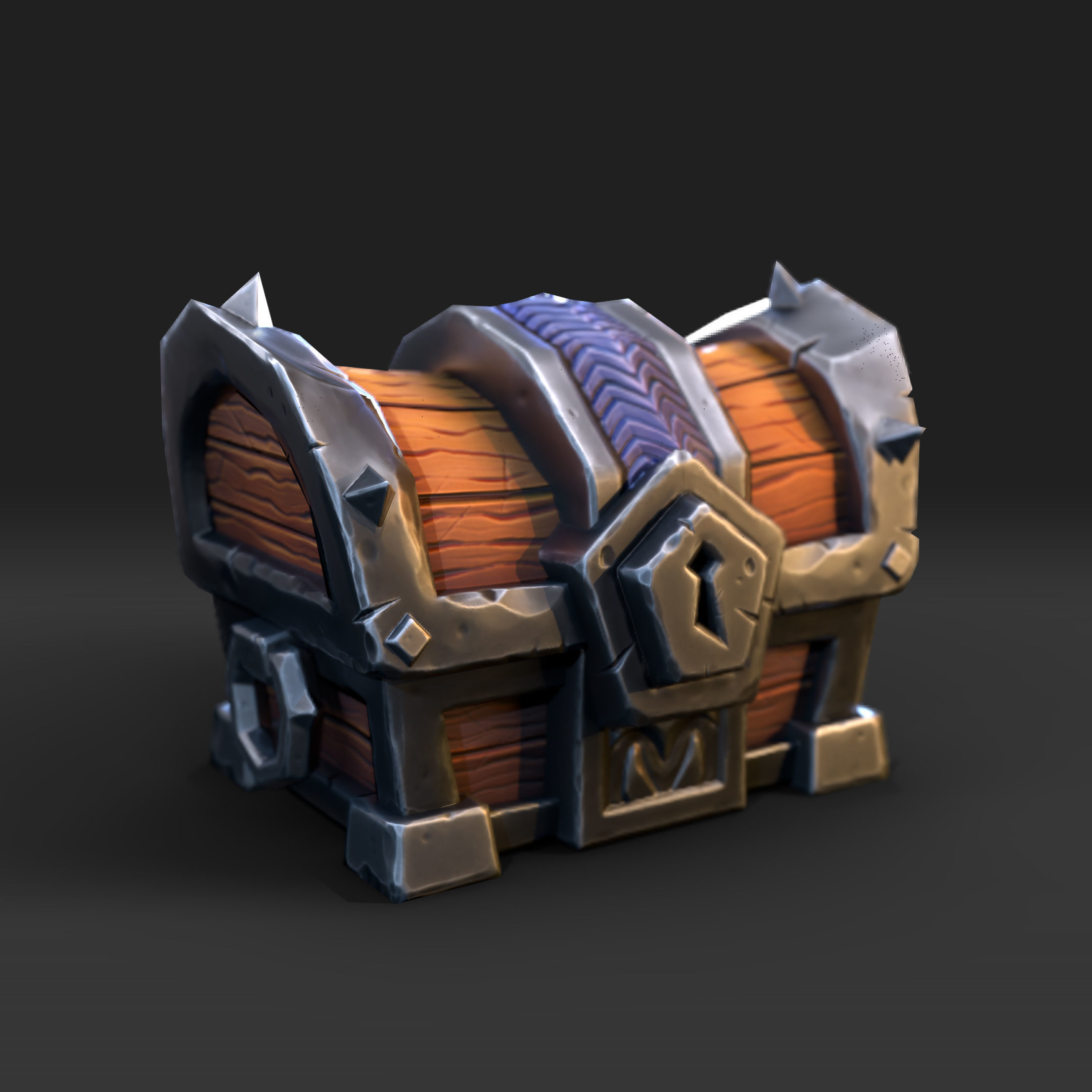 3D model Fantasy Stylized Chest VR / AR / low-poly | CGTrader