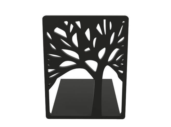 Bookend book holder with tree 3D model 3D printable | CGTrader