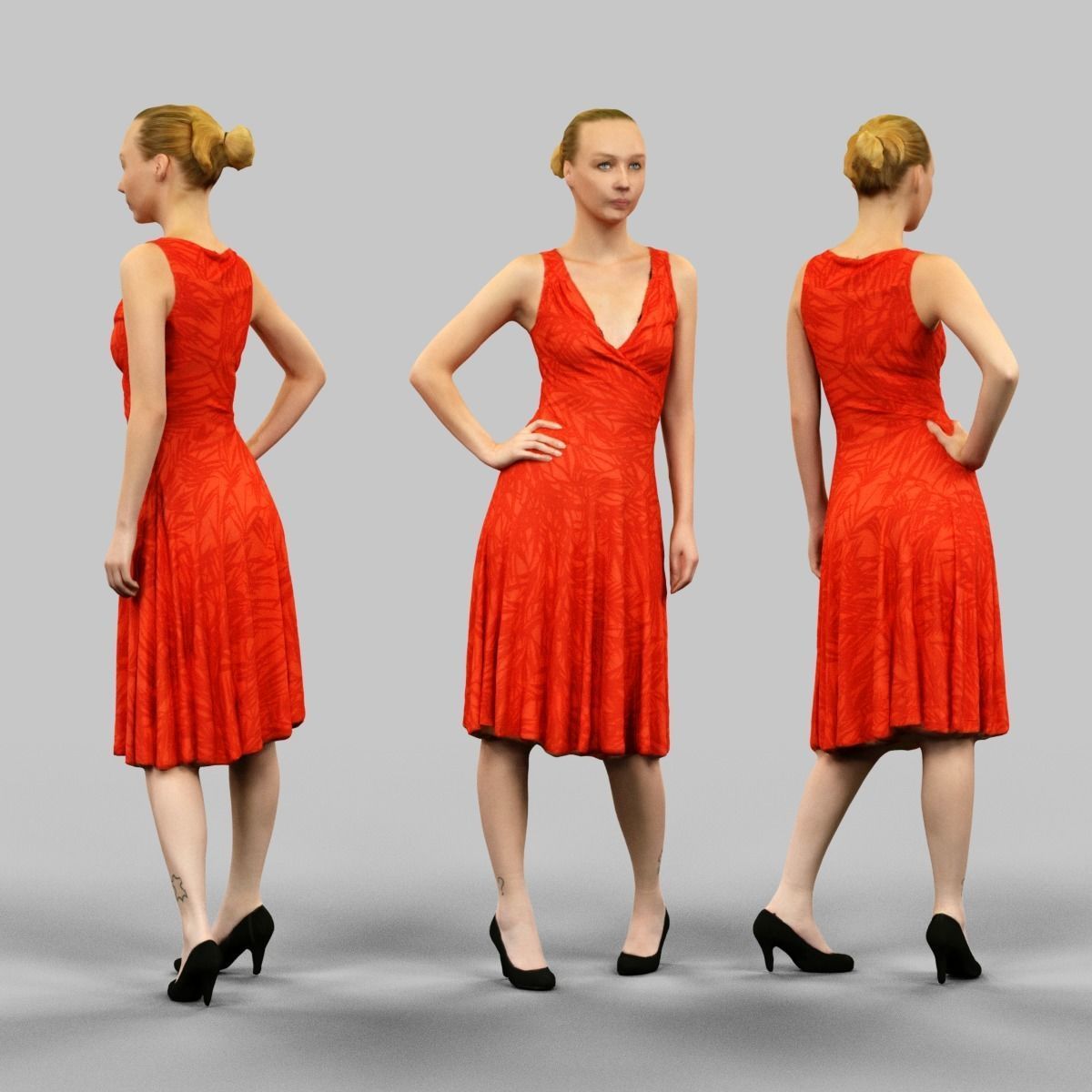 3D model 12 Fashion Girls VR / AR / low-poly | CGTrader