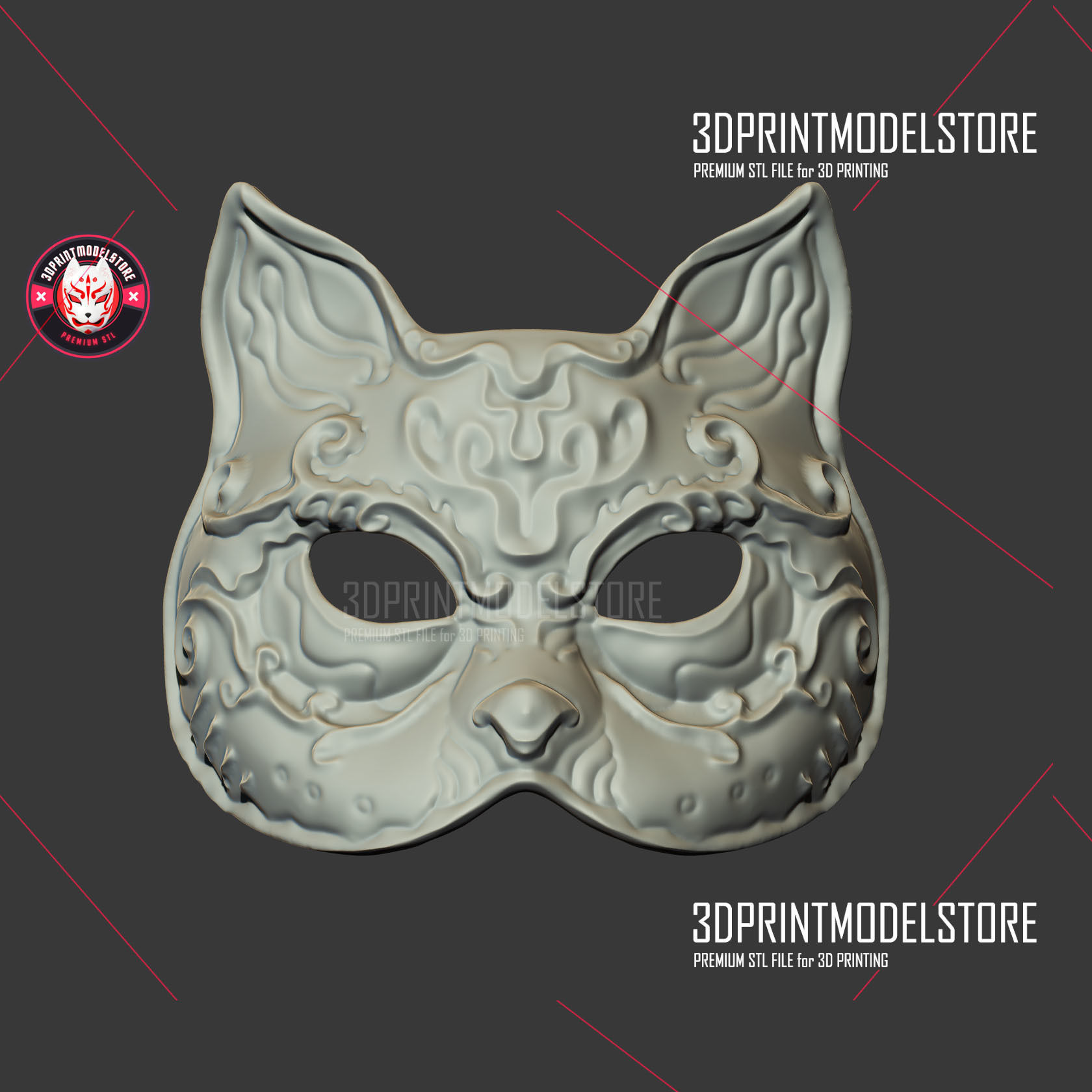 Splicer Kitty Cat Cosplay Mask 3D model 3D printable | CGTrader