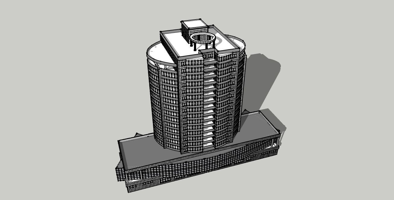 high-rise apartment building 2 3D model | CGTrader