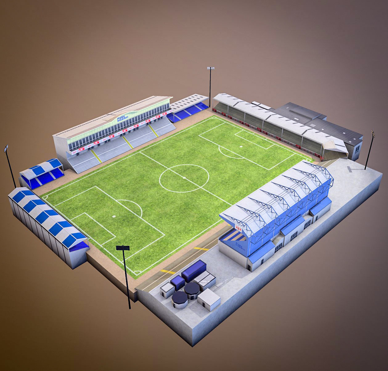 3D model Memorial Stadium VR / AR / low-poly | CGTrader