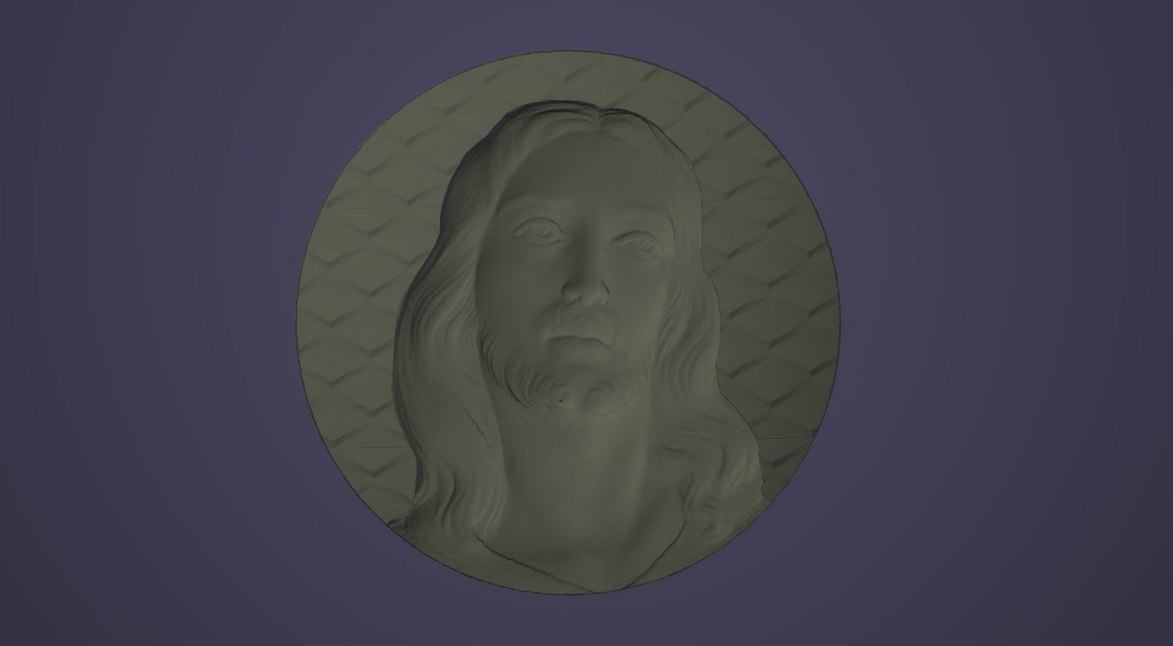 Jesus Christ circle 3d printable for cnc 3D model 3D printable | CGTrader