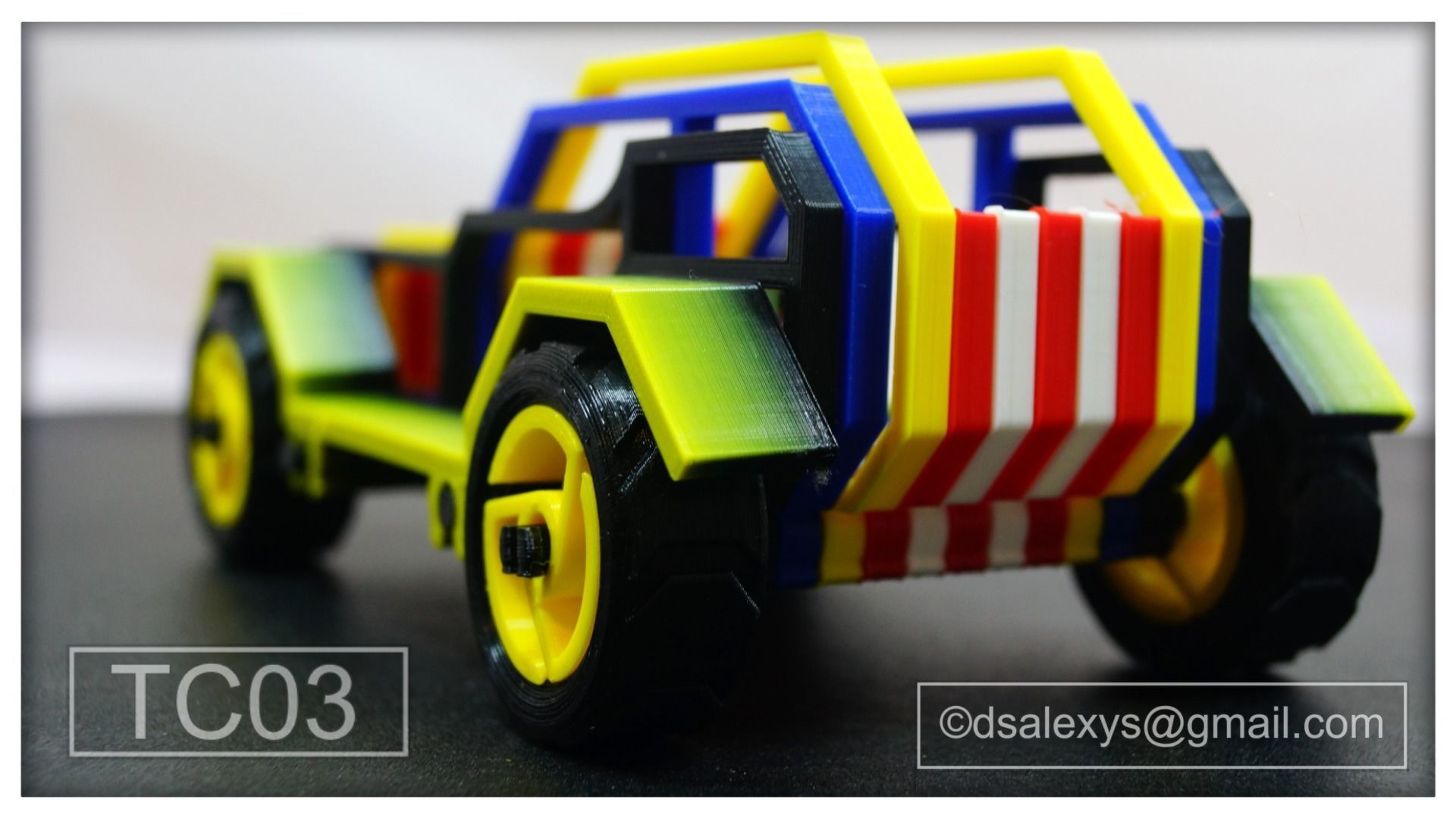 3d Printed Toy Car Kit 3D model | CGTrader