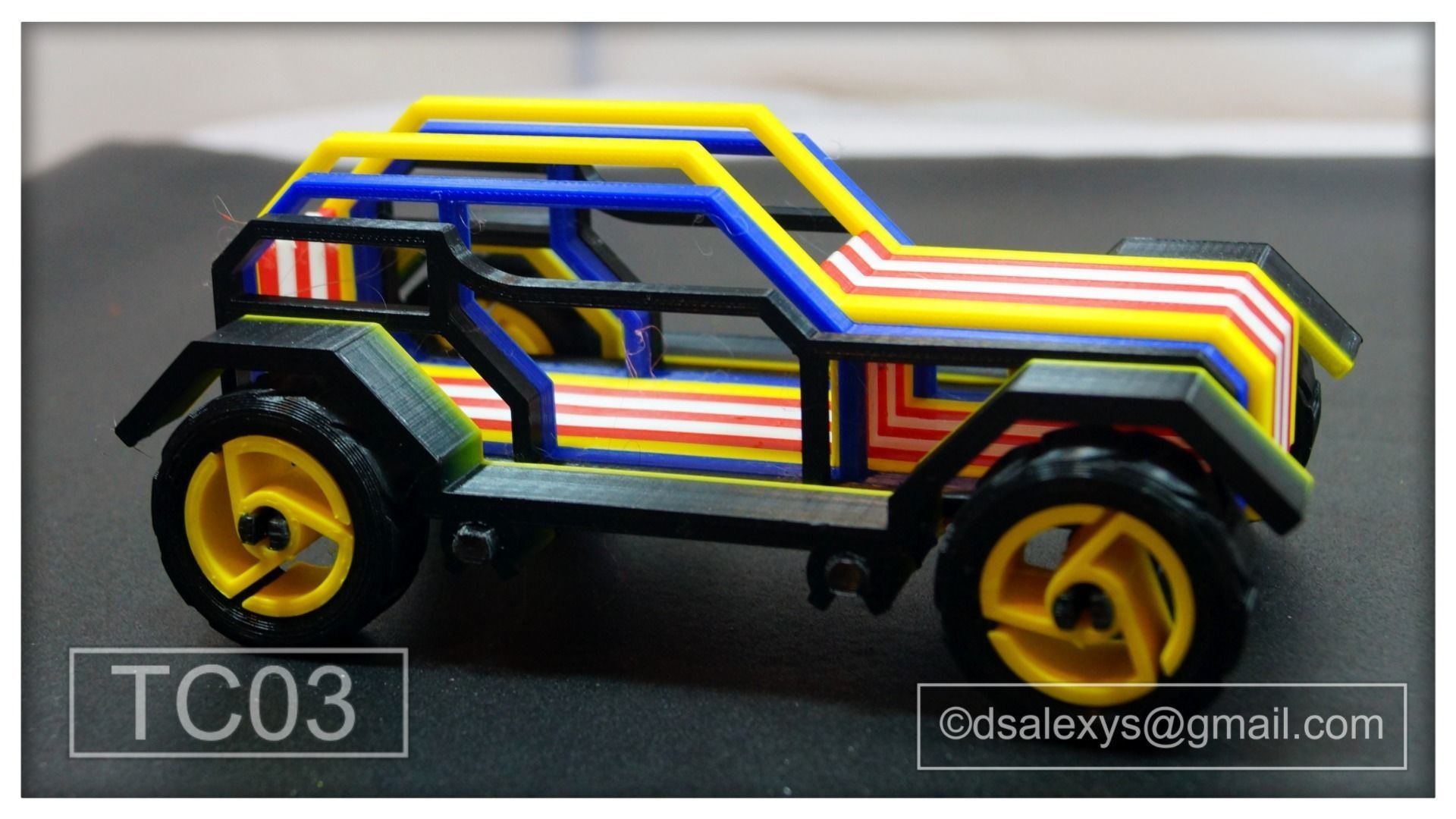3d Printed Toy Car Kit 3D model | CGTrader