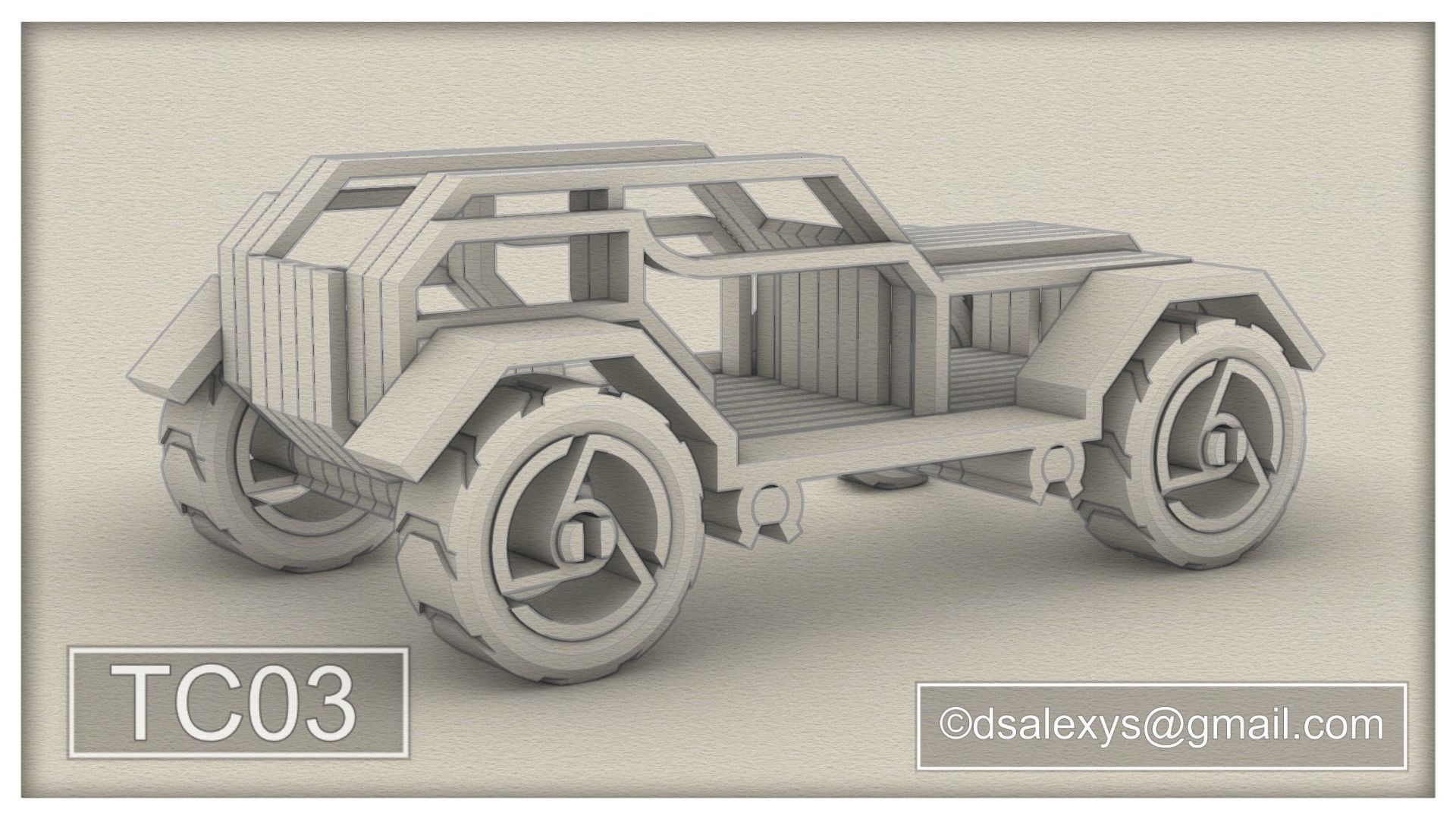3d Printed Toy Car Kit 3D model | CGTrader