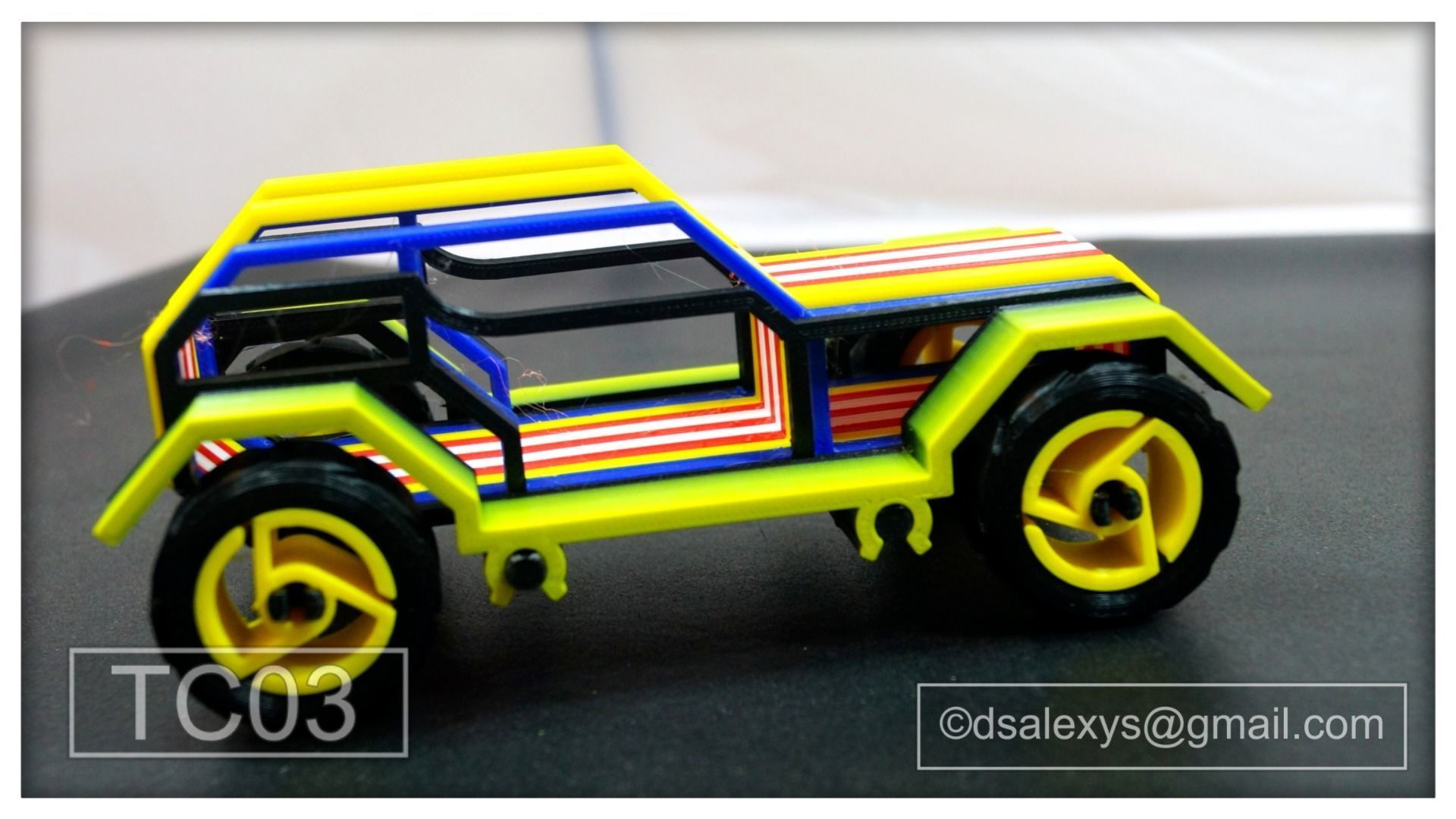 3d Printed Toy Car Kit 3D model | CGTrader
