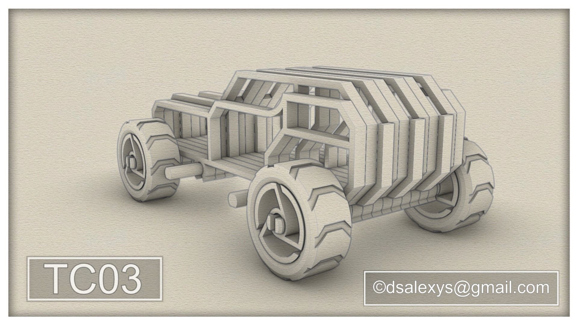 3d Printed Toy Car Kit 3D model | CGTrader