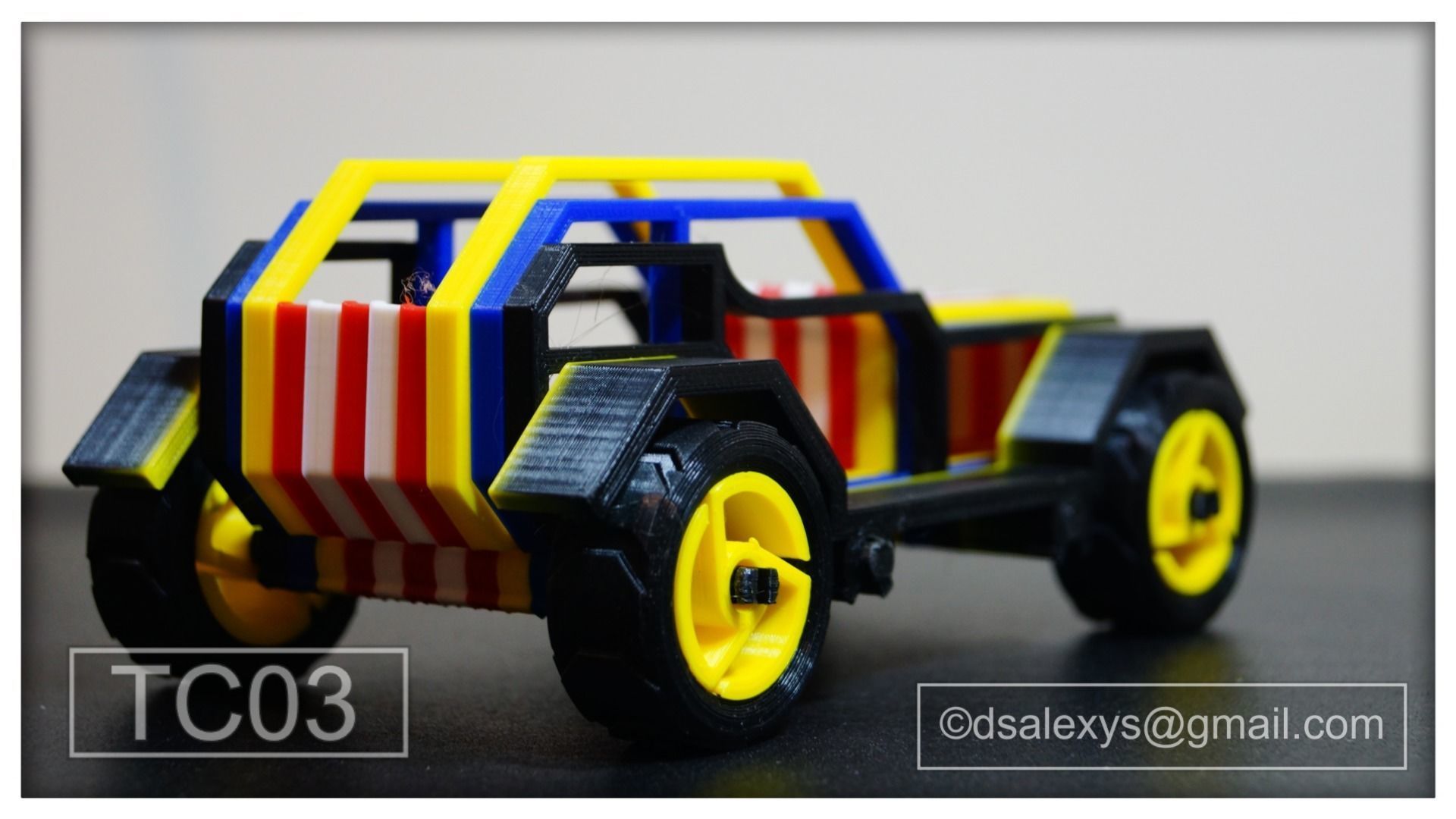 3d Printed Toy Car Kit 3D model | CGTrader