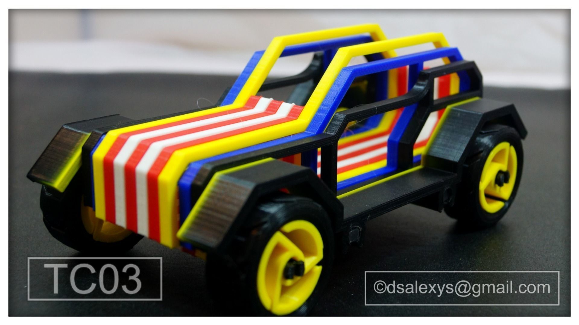 3d Printed Toy Car Kit 3D model | CGTrader