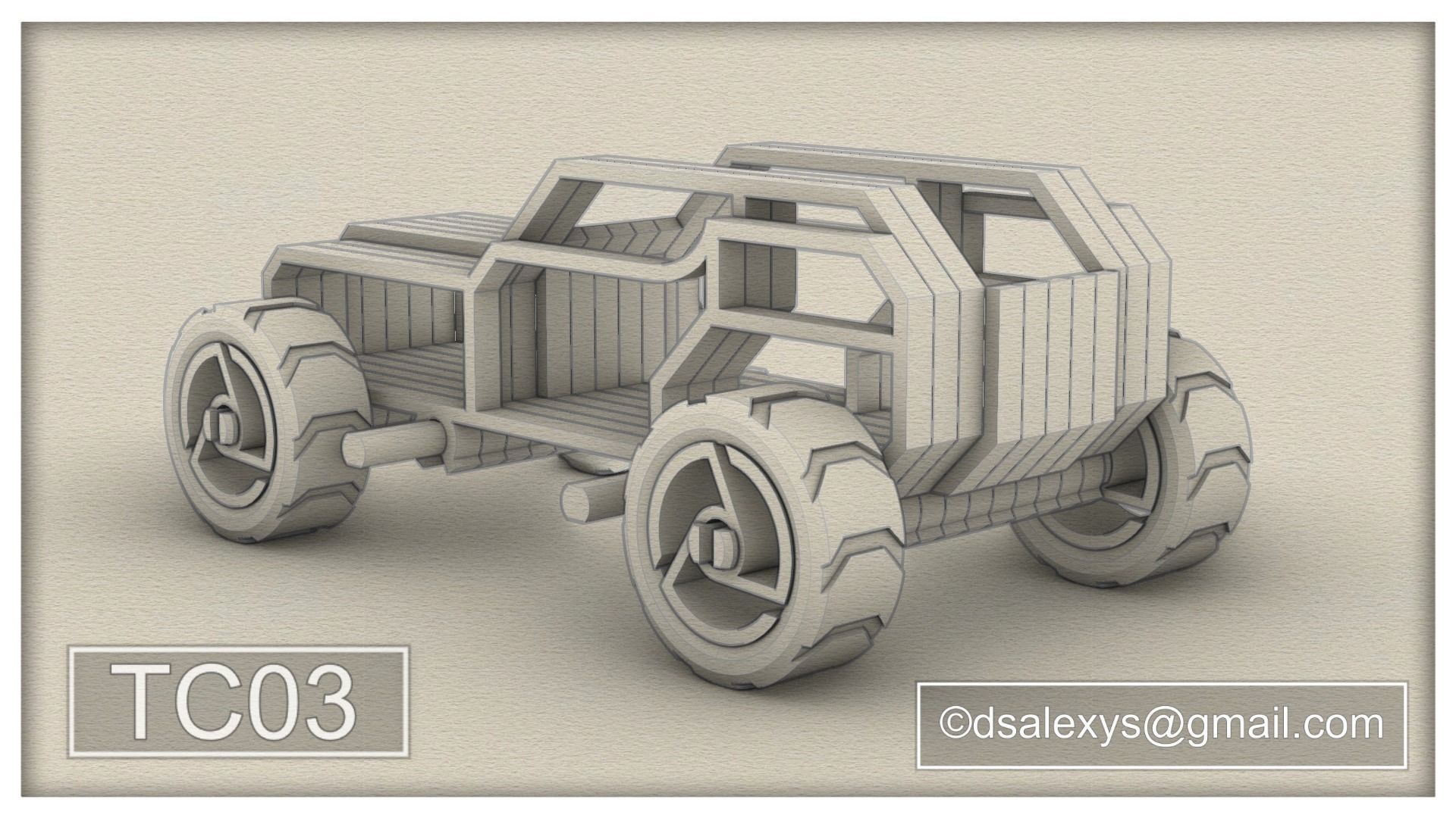 3d Printed Toy Car Kit 3D model | CGTrader