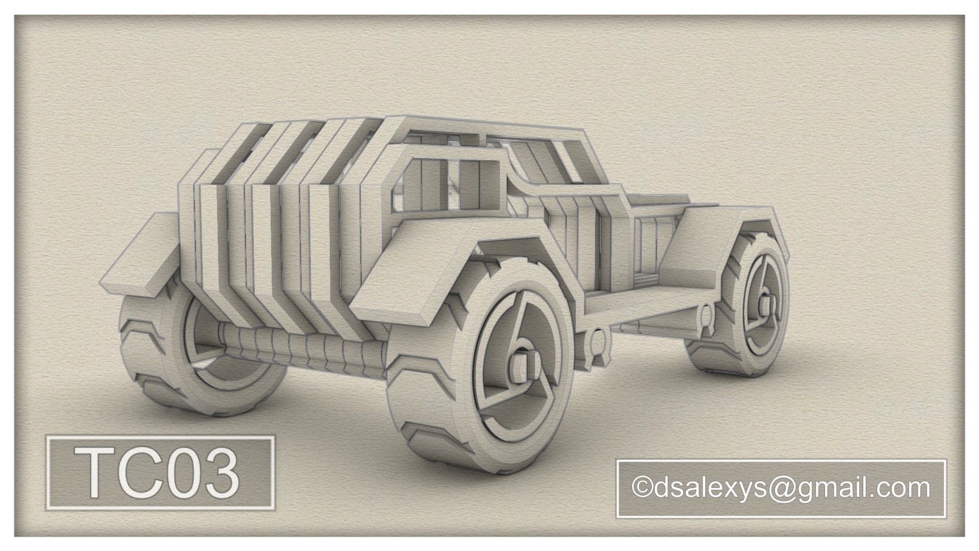 3d Printed Toy Car Kit 3D model | CGTrader