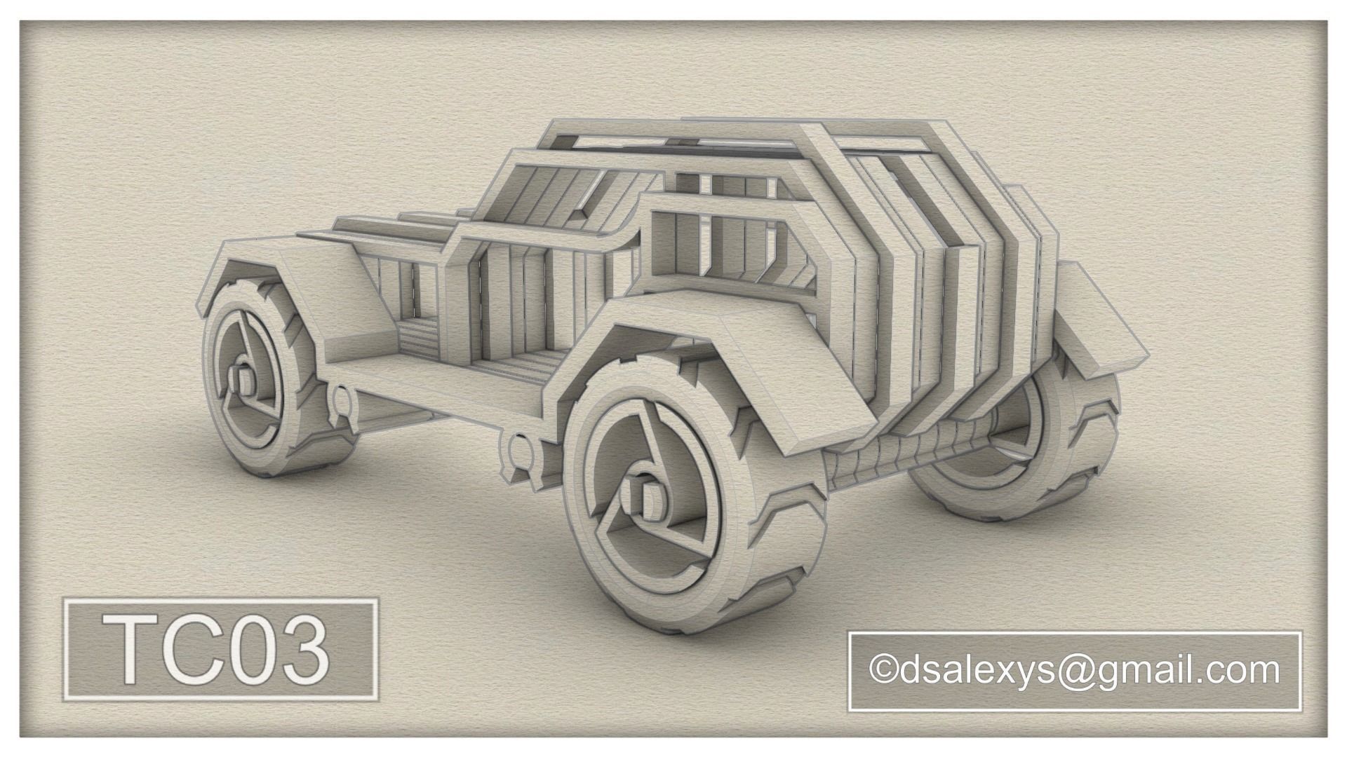 3d Printed Toy Car Kit 3D model | CGTrader