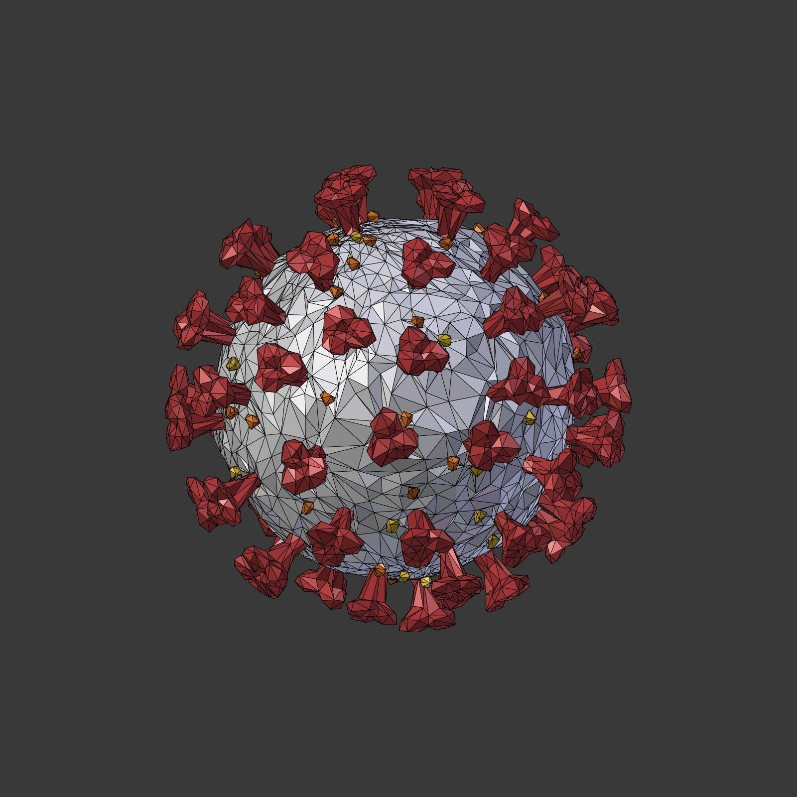 3D model Mega Pack Viruses and Cells - Origami Style Collection VR / AR ...