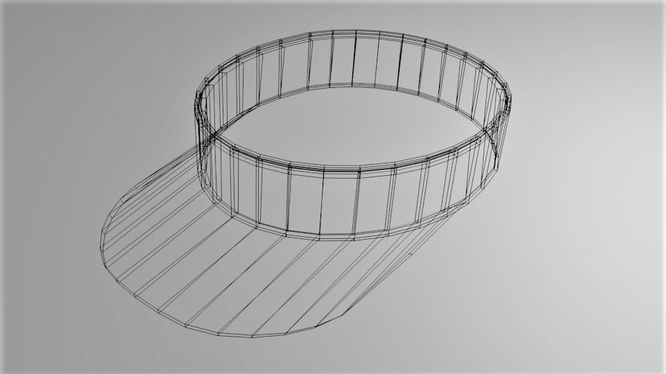 Visor Cap 3D model | CGTrader