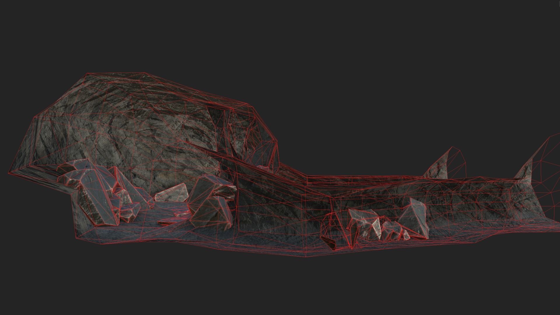 3D model Game Ready Low Poly Cave VR / AR / low-poly | CGTrader