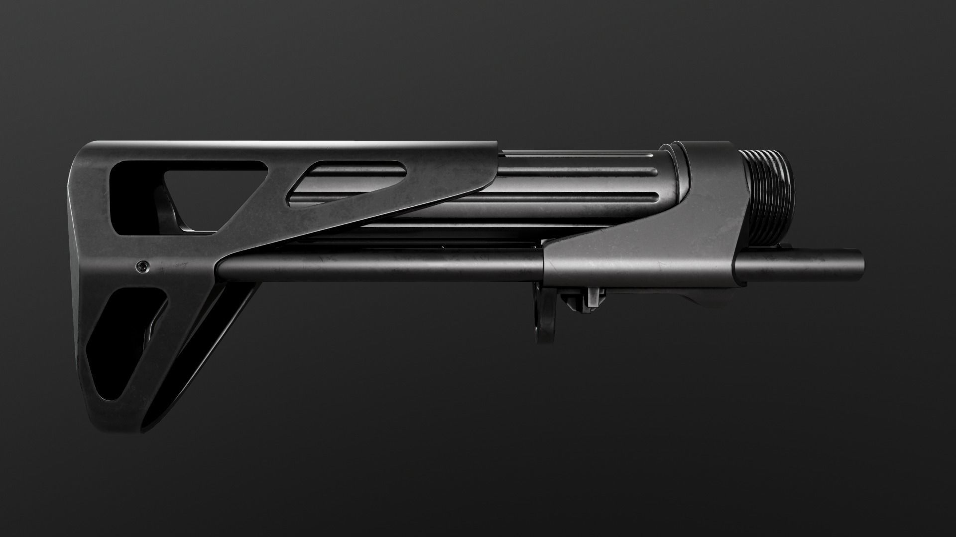 3D model Maxim Defense CQB7 AR15 Collapsible Buttstock VR / AR / low ...