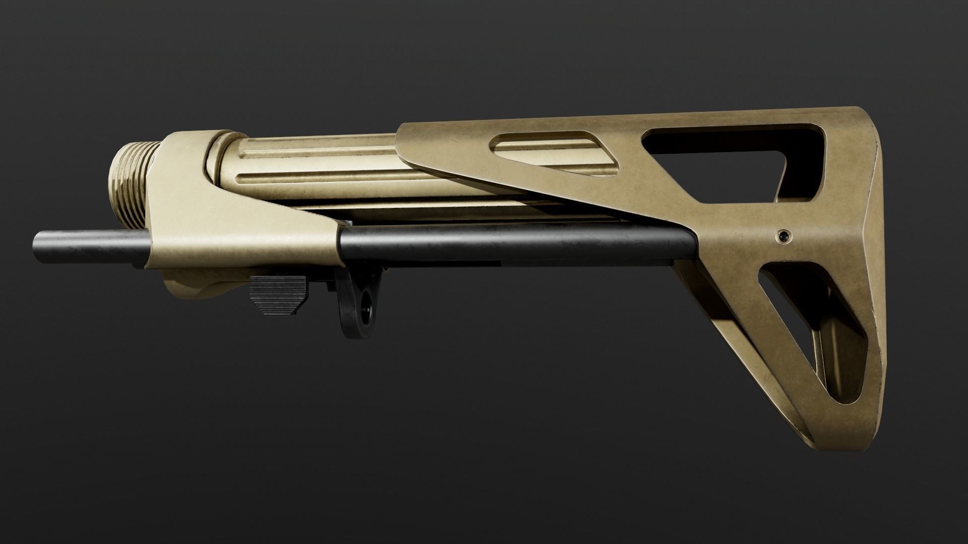 3D model Maxim Defense CQB7 AR15 Collapsible Buttstock VR / AR / low ...