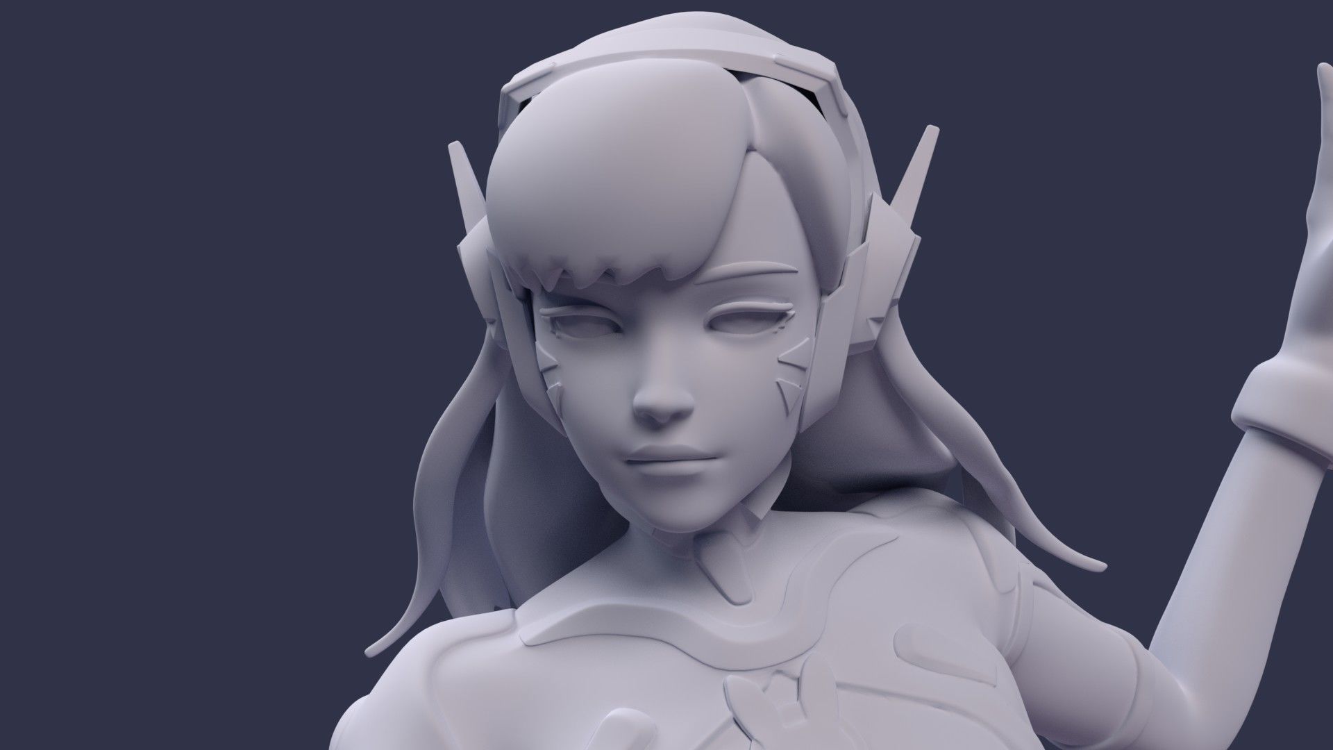 Overwatch - DVA 3D model 3D printable | CGTrader