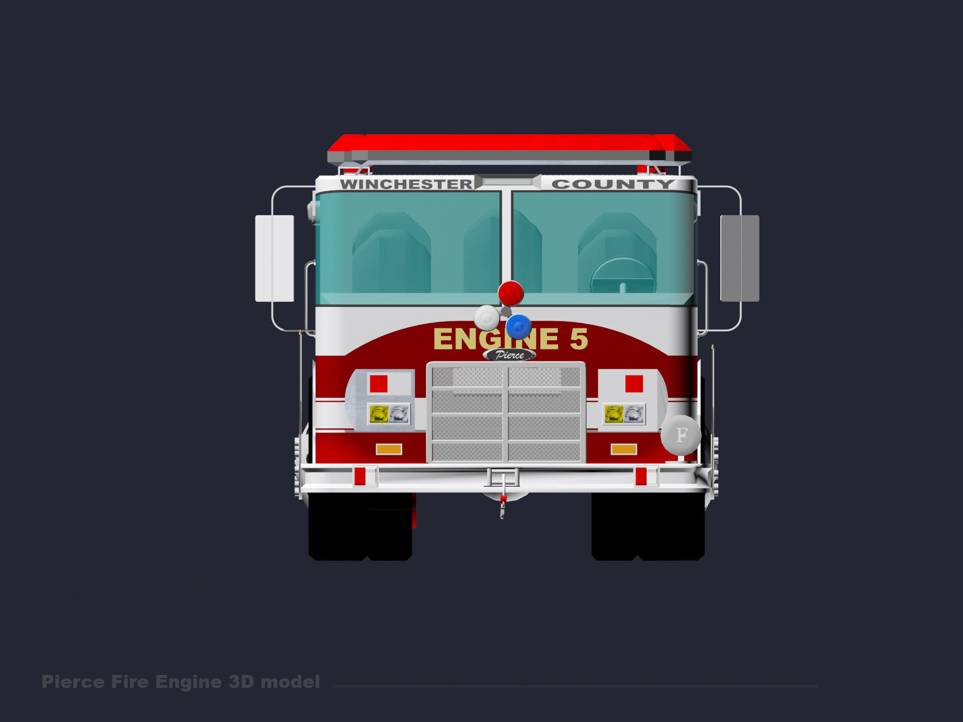 Pierce Fire Engine 3D model | CGTrader