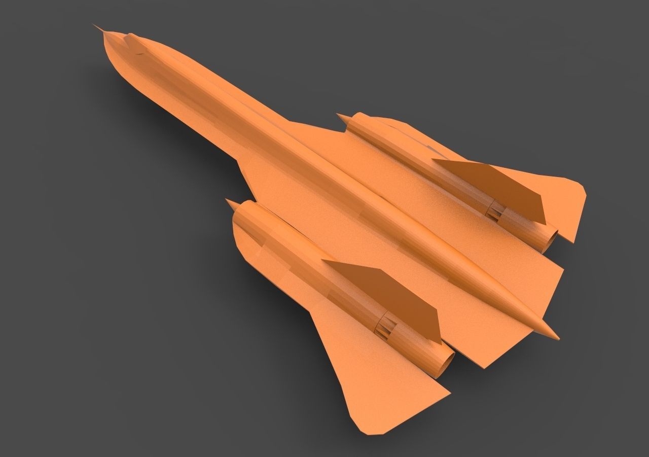 SR-71 fighter jet 3D model 3D printable | CGTrader