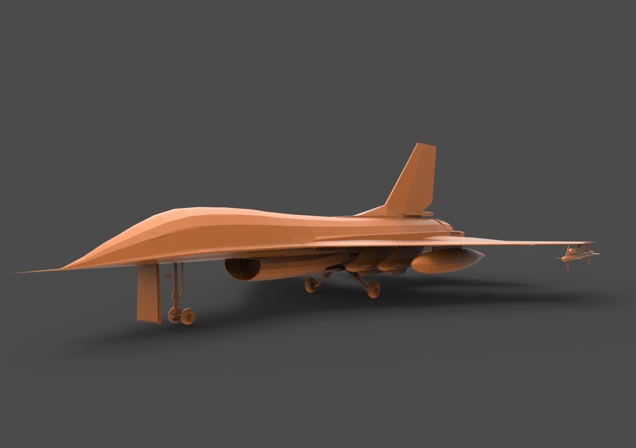 XJ1-1 fighter jet 3D model 3D printable | CGTrader