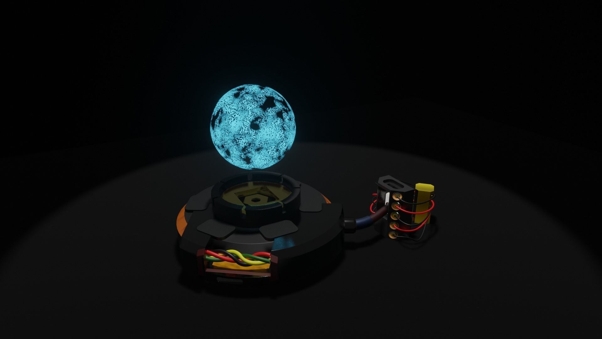 Hologram device free 3D model | CGTrader