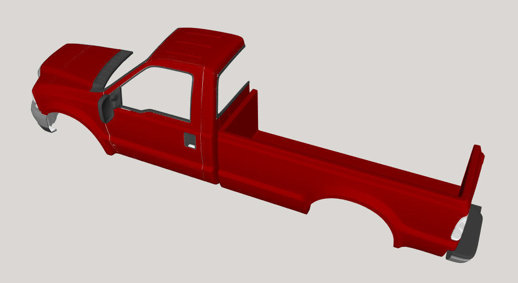 Ford F 350 SuperDuty 1999 Body 3D model 3D printable | CGTrader