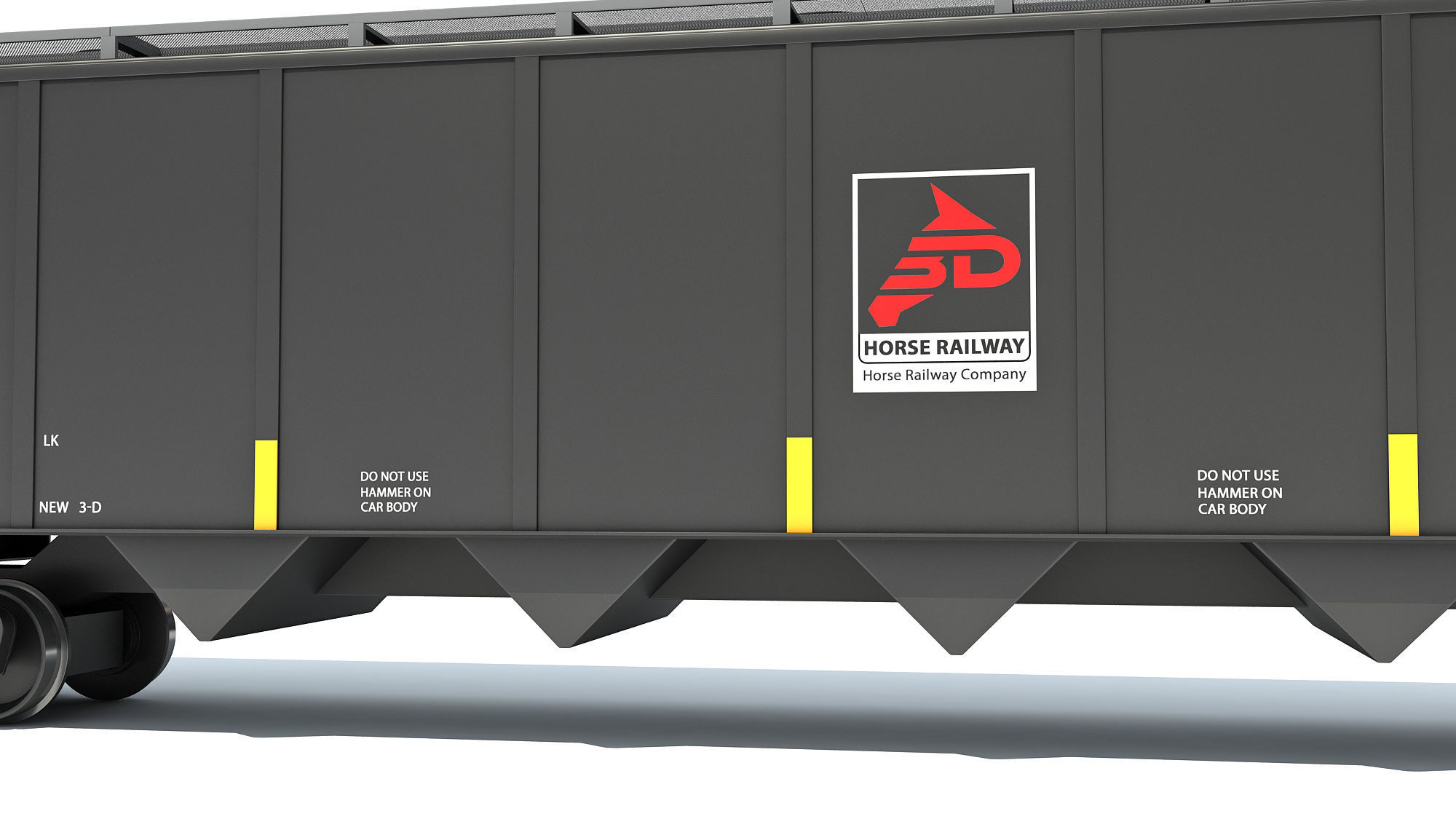 Covered Hopper Car 3D model | CGTrader