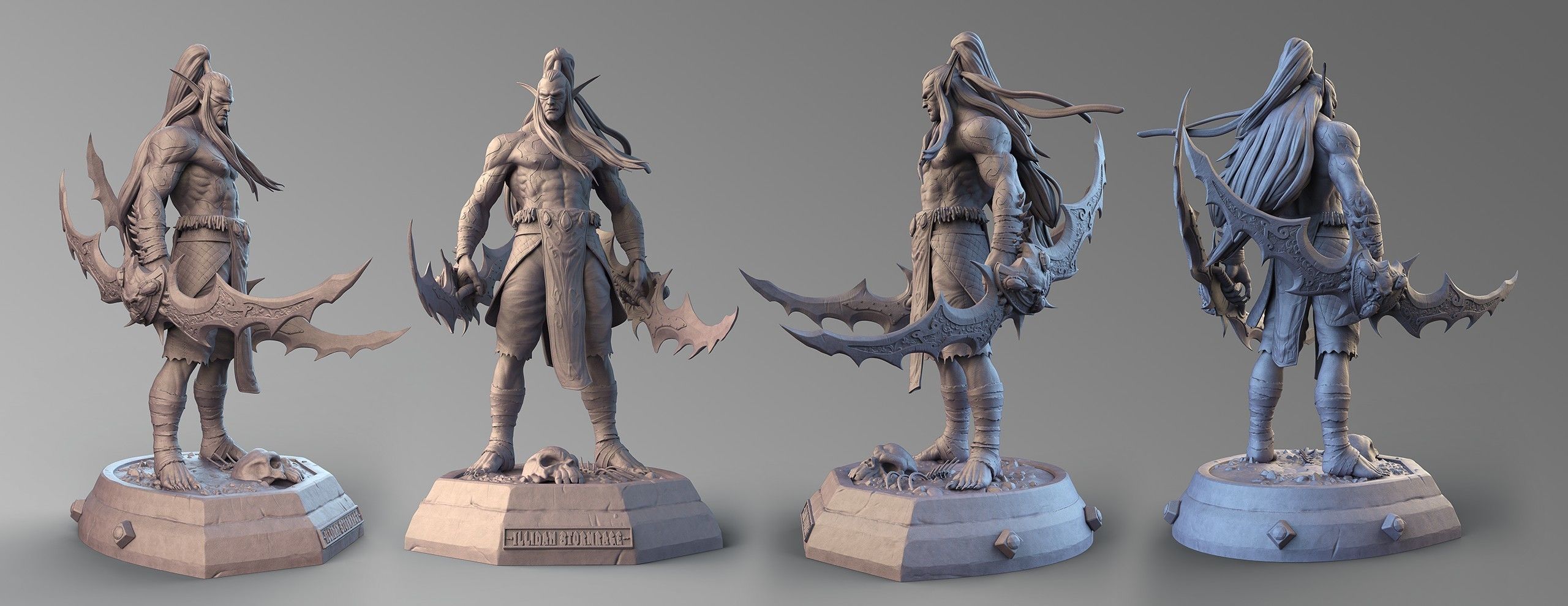 Illidan Stormrage Fan Art 3D model 3D printable | CGTrader