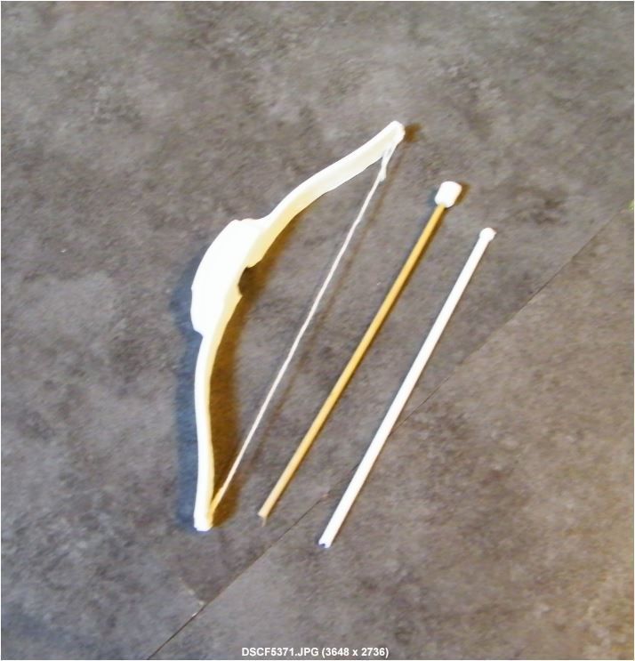 Little bow and arrow 3D model 3D printable | CGTrader