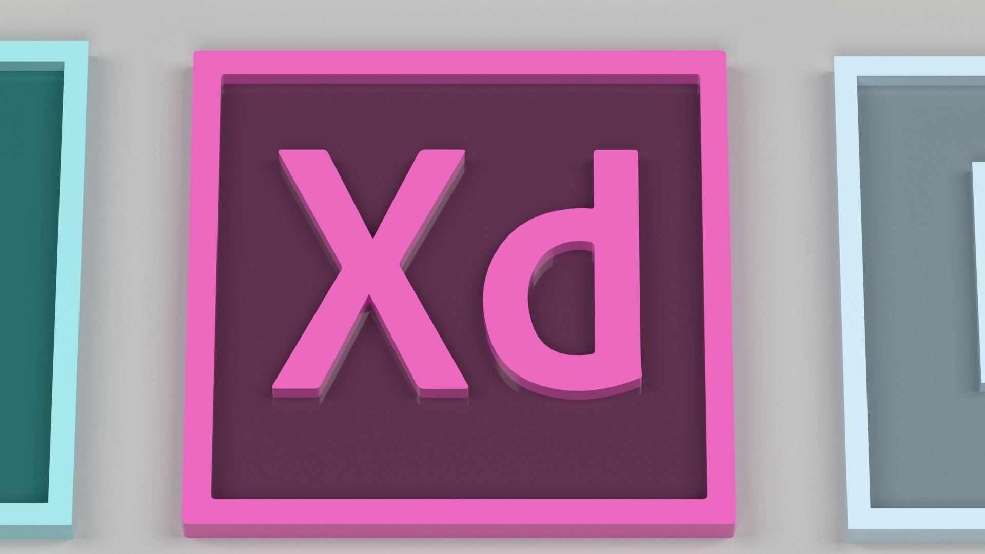 Adobe Icon or Logo pack 2 3D model | CGTrader