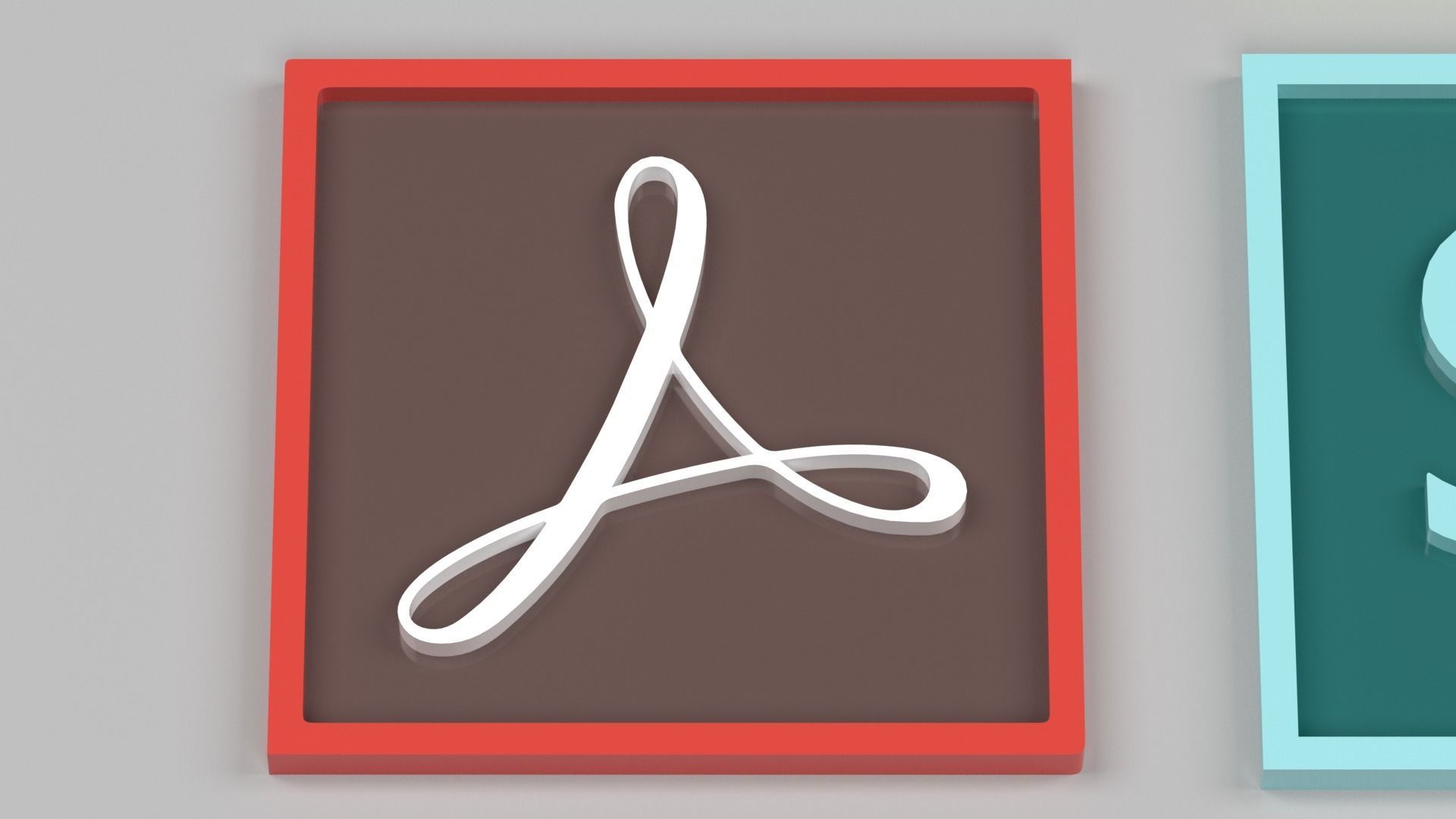 Adobe Icon or Logo pack 2 3D model | CGTrader