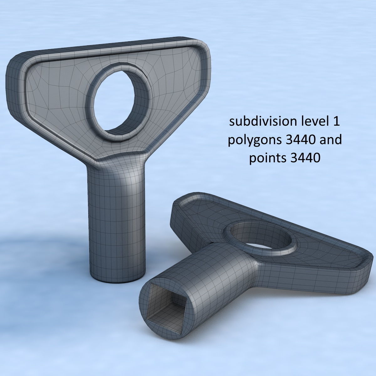 Wrench 3D model without texture 3D model | CGTrader