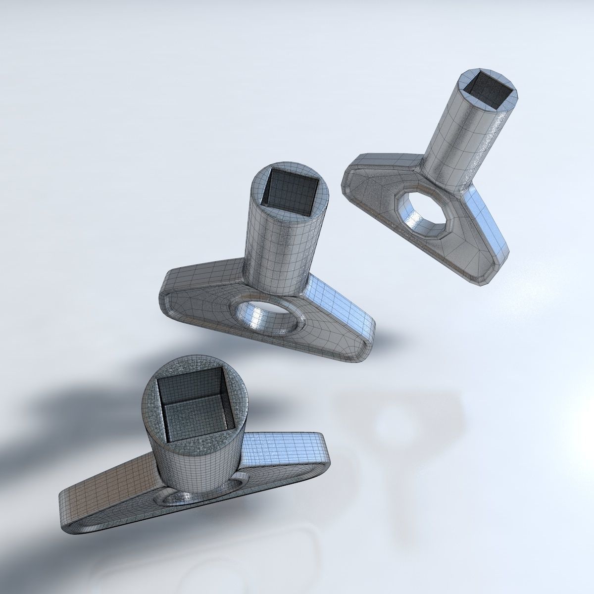 Wrench 3D model without texture 3D model | CGTrader