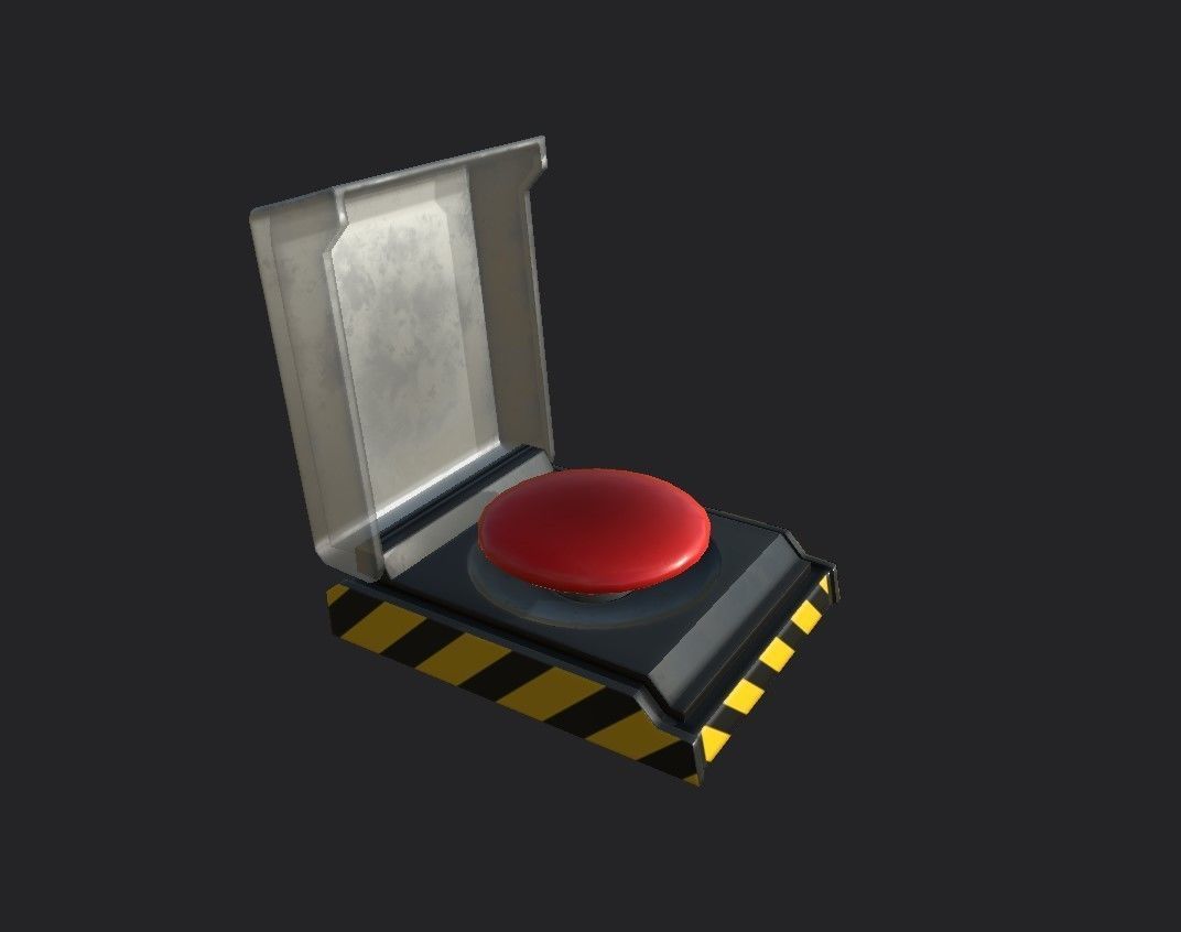 3D model Dirty Red button PBR VR / AR / low-poly | CGTrader