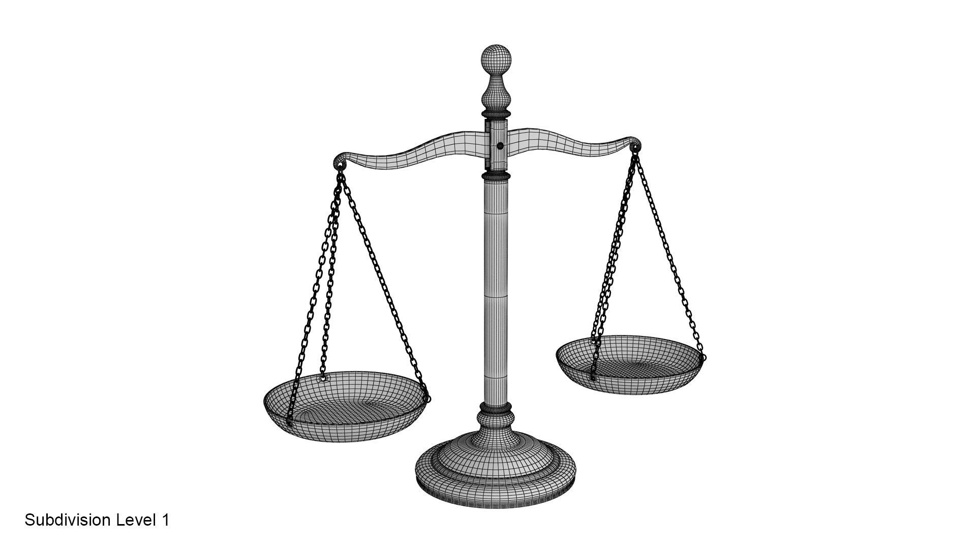 Scales of justice 3D model | CGTrader
