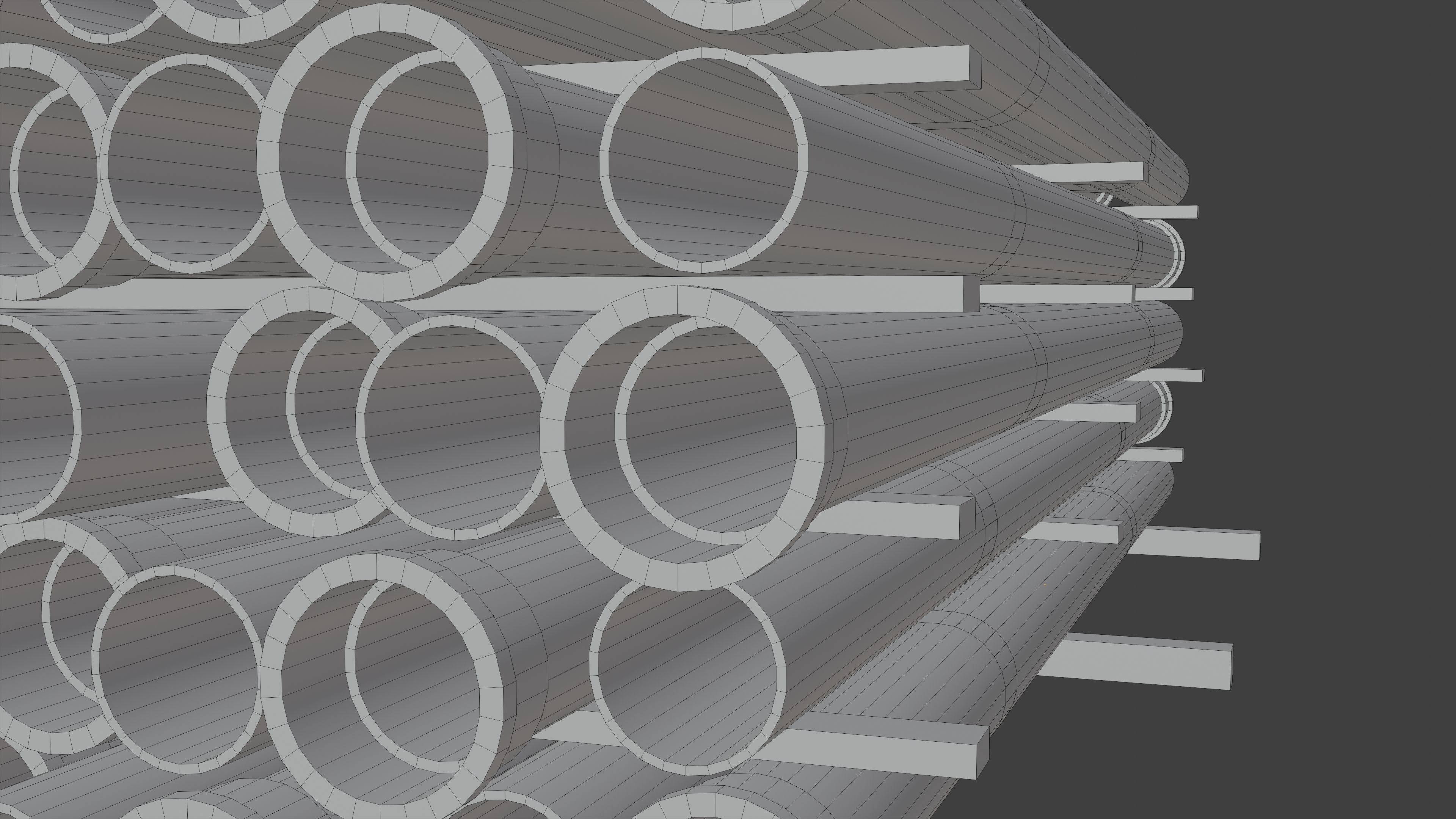 3D model Construction Concrete Tubes VR / AR / low-poly | CGTrader