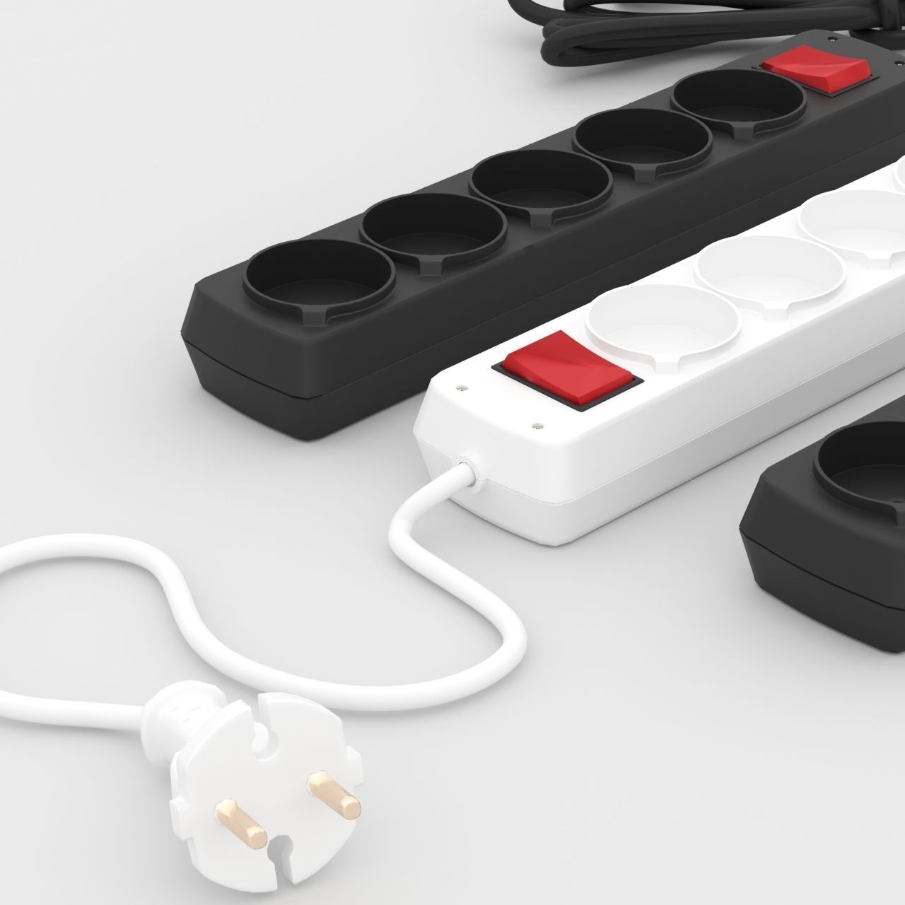 Extension cord 3D model | CGTrader