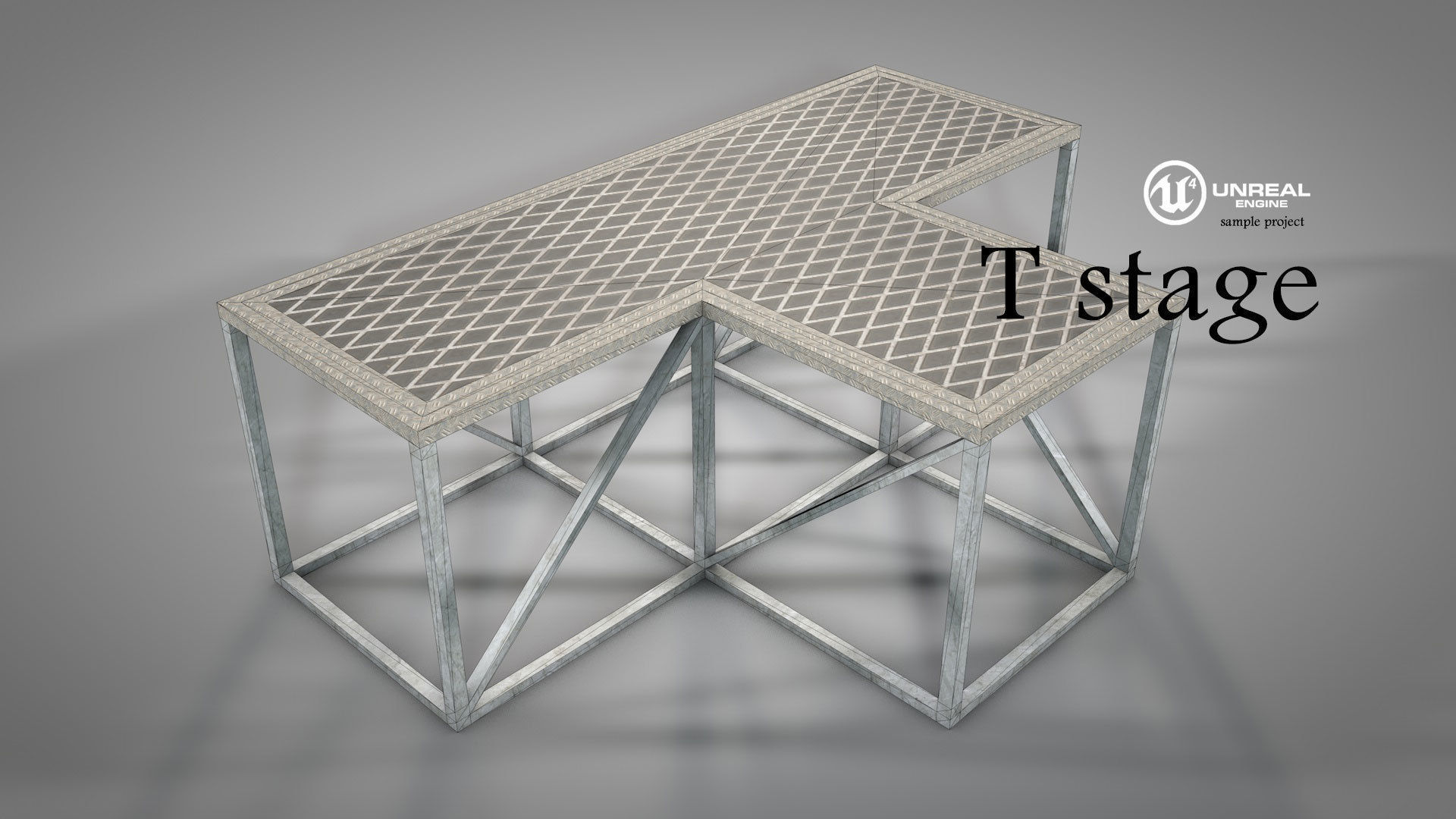3D model Modular Galvanized Stages VR / AR / low-poly | CGTrader