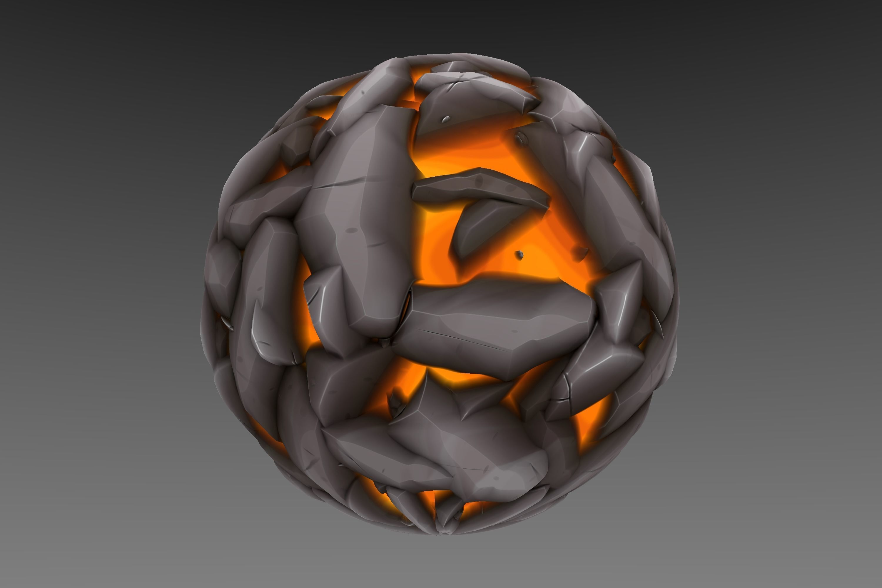 Ice and Lava - Stylised PBR Texture - Material 3D model | CGTrader
