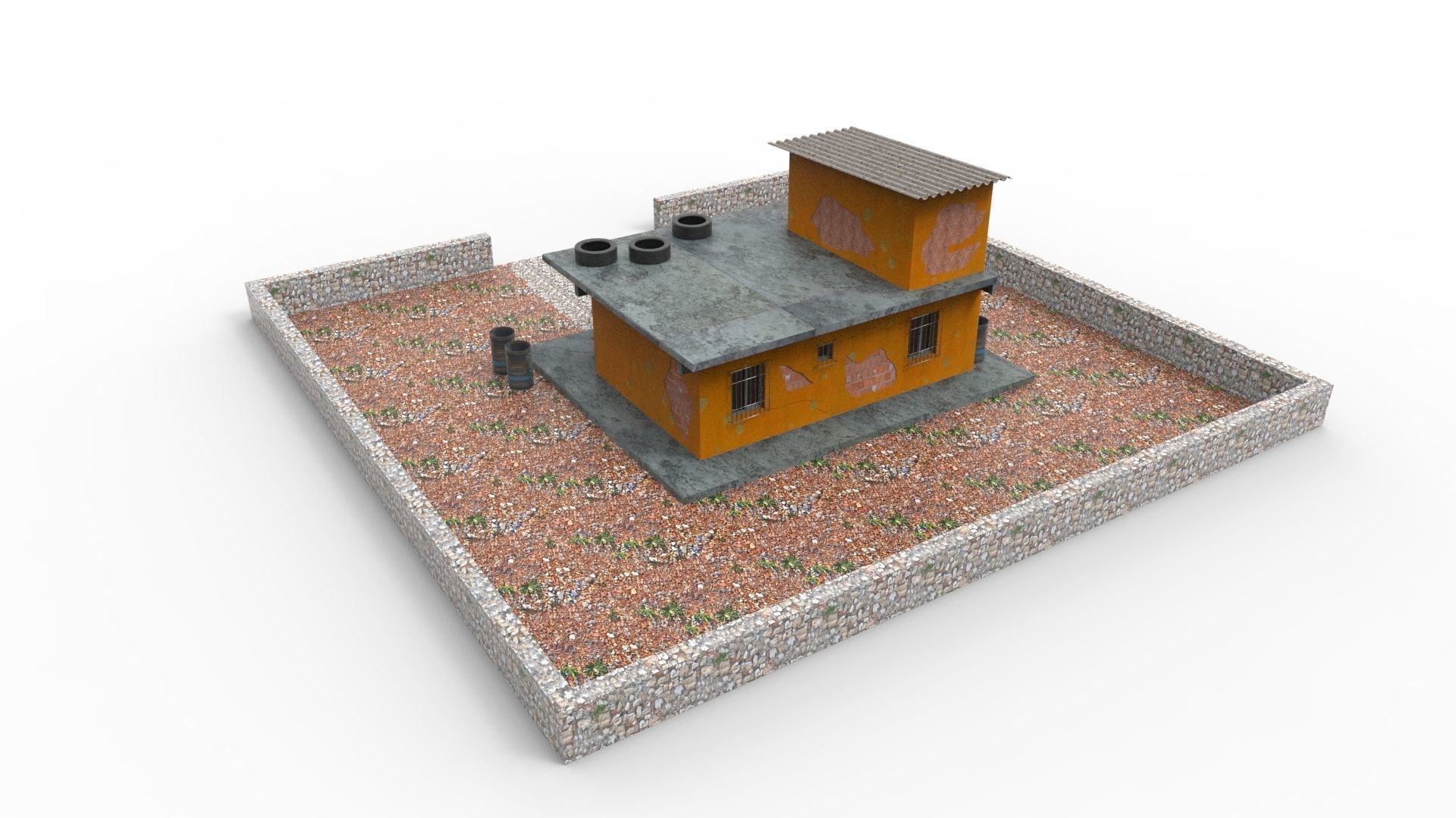 3D model SLUM- OLD HOUSE-01 VR / AR / low-poly | CGTrader