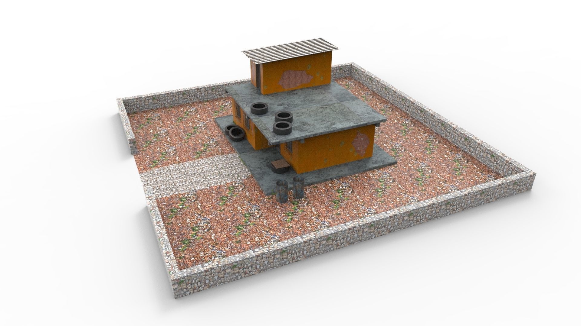 3D model SLUM- OLD HOUSE-01 VR / AR / low-poly | CGTrader