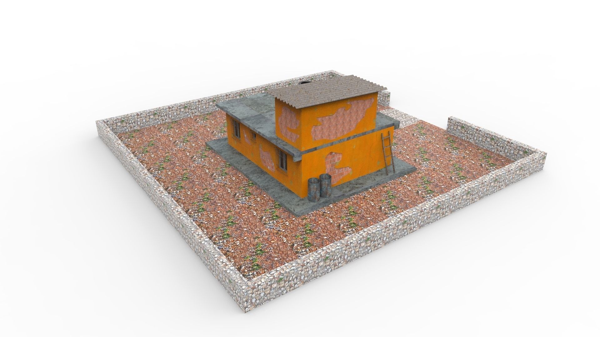 3D model SLUM- OLD HOUSE-01 VR / AR / low-poly | CGTrader